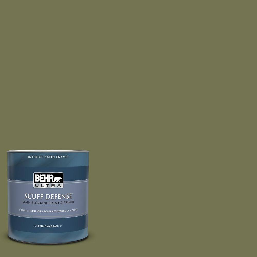 BEHR ULTRA 1 qt. #S360-6 Secret Meadow Extra Durable Satin Enamel ...