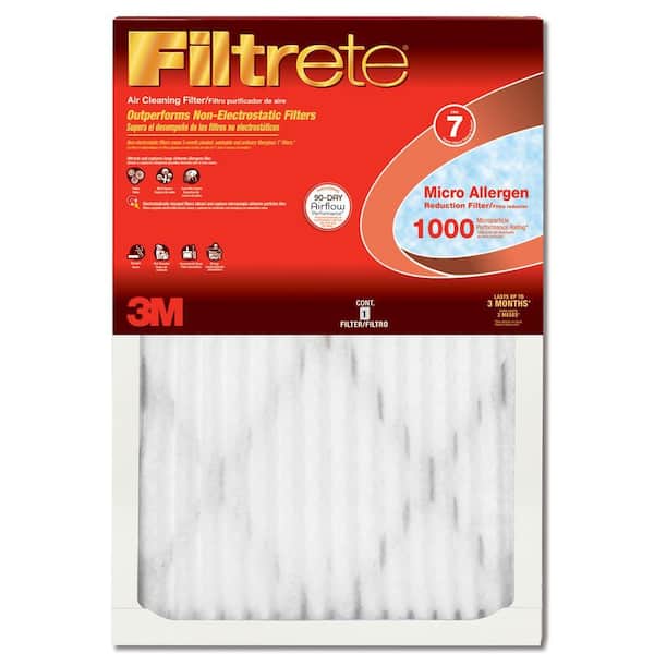 Filtrete 20 in. x 36 in. x 1 in. Micro Allergen Reduction FPR 7 Air ...