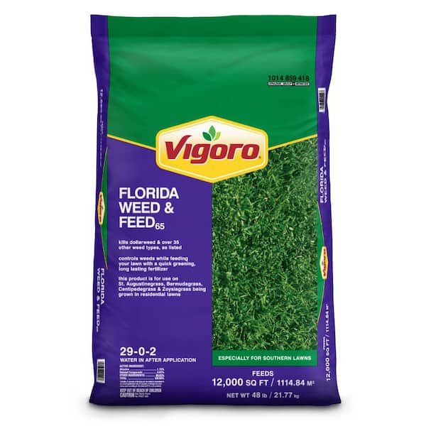 Vigoro 33.6 lb 12,000 sq. ft. Weed and Feed I-0000429 - The Home Depot