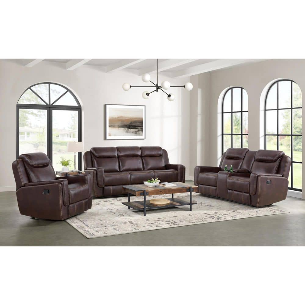 Picket House Furnishings Lynx Brown Polyester Glider Recliner with ...