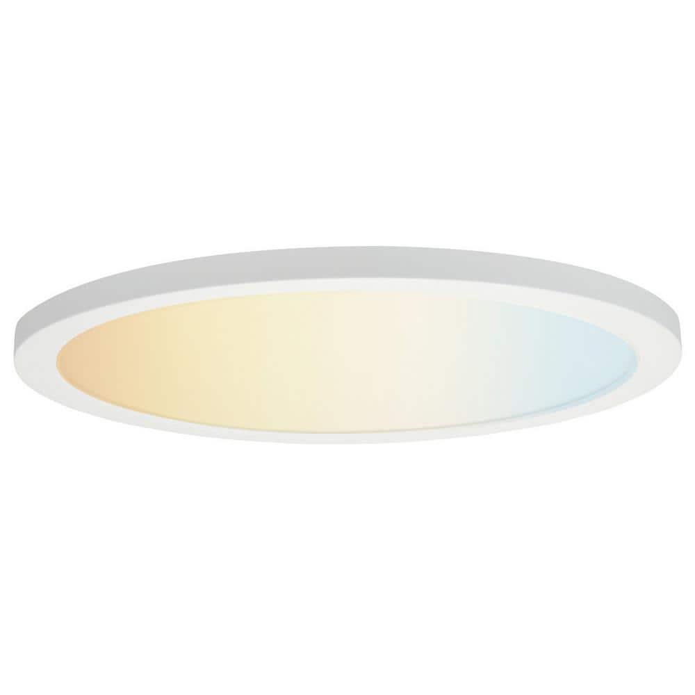 Sunlite 12 in. White Selectable CCT Dimmable Flush Mount Integrated LED ...