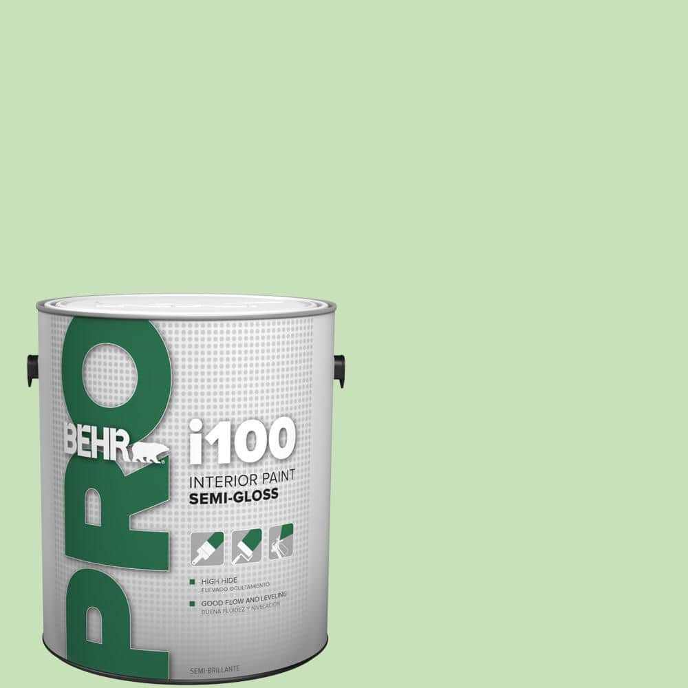 BEHR PRO 1 gal. #440C-3 Rockwood Jade Semi-Gloss Interior Paint PR17001 ...