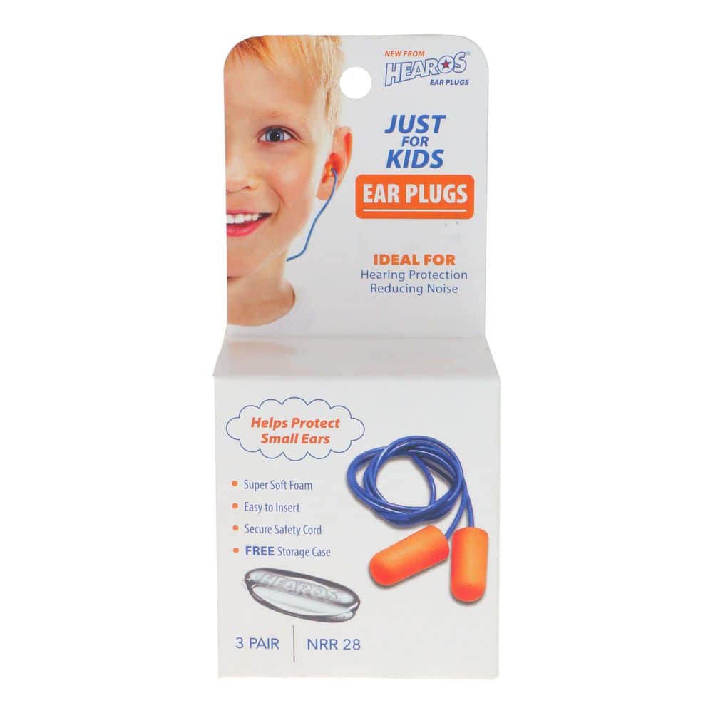 HEAROS Just For Kids Ear Plugs-6 Pack (18 Total Pairs) 0005 - The Home ...