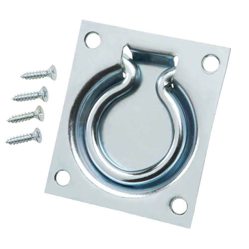 Everbilt 3 in. x 3-1/2 in. Zinc-Plated Trap Door Ring 24414 - The Home ...
