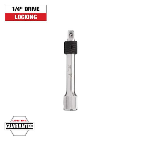 Milwaukee 1/4 in. Drive 3 in. Locking Extension 43-24-9300 - The Home Depot