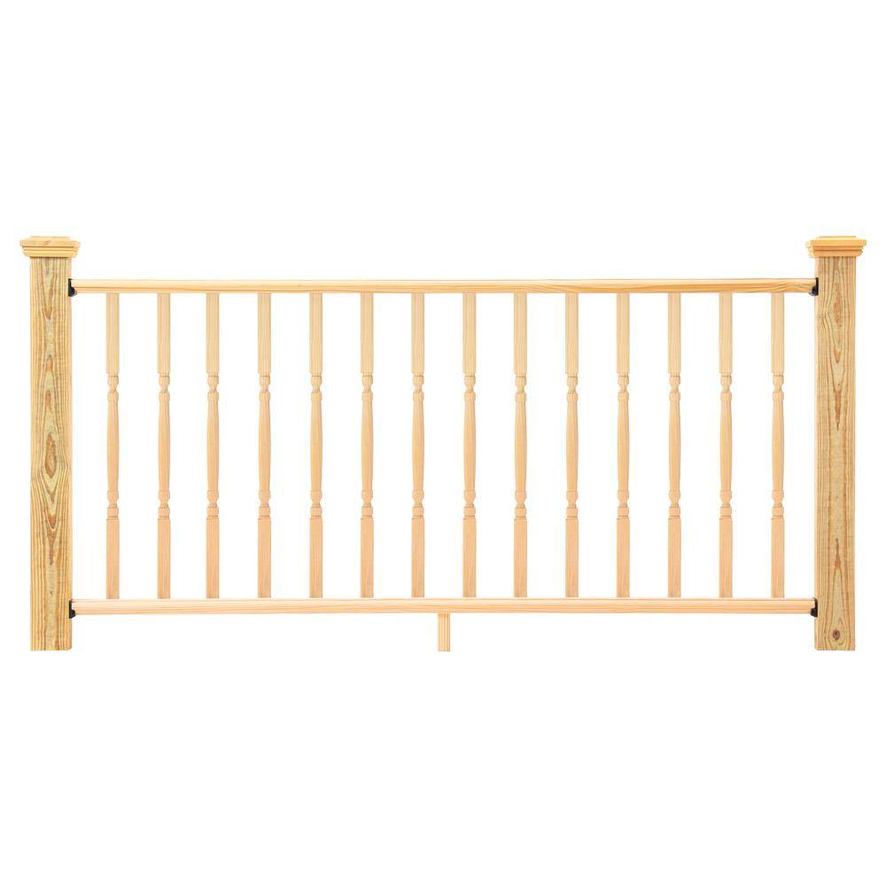 ProWood 6 ft. Southern Yellow Pine Routed Rail Kit with SE Spindles ...