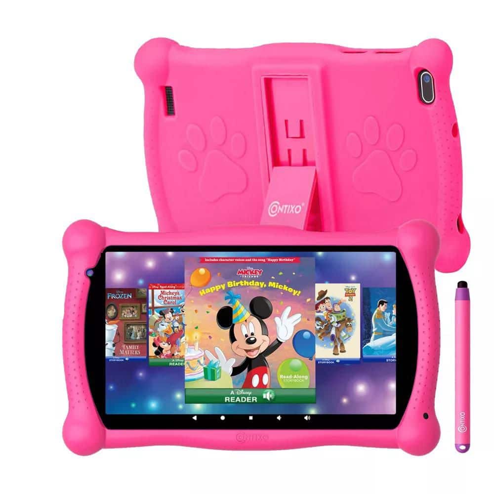 CONTIXO 7 in. Kids Tablet 16GB Android 11 with 50 Disney E-Books ...