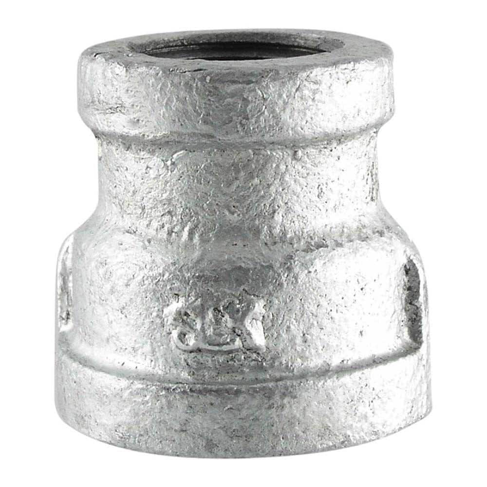 STZ 1/2 in. x 3/8 in. Galvanized Iron Reducing Coupling 311 RC-1238 - The Home Depot