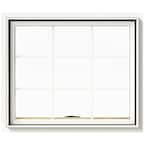 JELD-WEN 36 in. x 36 in. W-2500 Series White Painted Clad Wood Awning ...