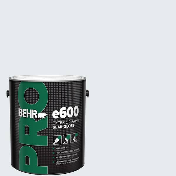 BEHR PRO 1 gal. #PPL-35 Blizzard Semi-Gloss Exterior Paint PR67001 ...