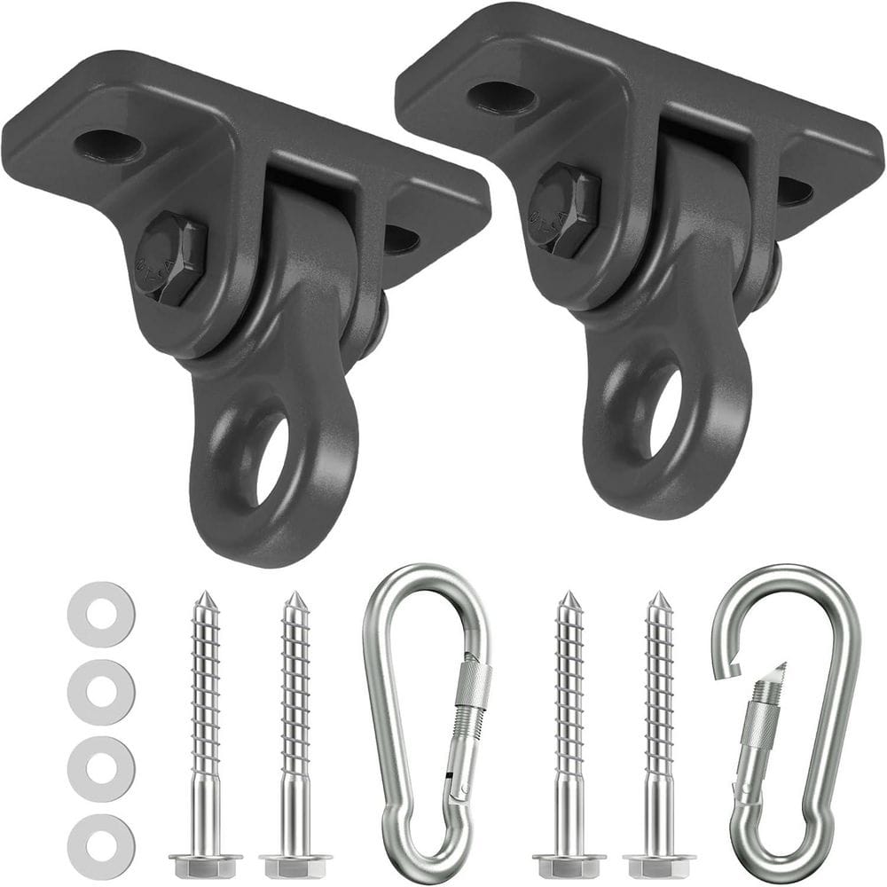 Misopily Heavy Duty Swing Hangers Kit with Screws Bolts for Porch Patio ...