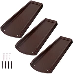 OGETFUUR 21.6 in. x 10 in. Brown Rubber Downspout Splash Block, Rain ...