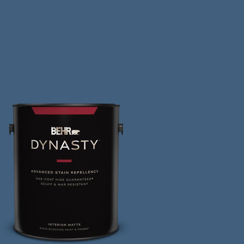 BEHR DYNASTY 1 gal. #M510-6 Tidal One-Coat Hide Matte Interior Stain ...