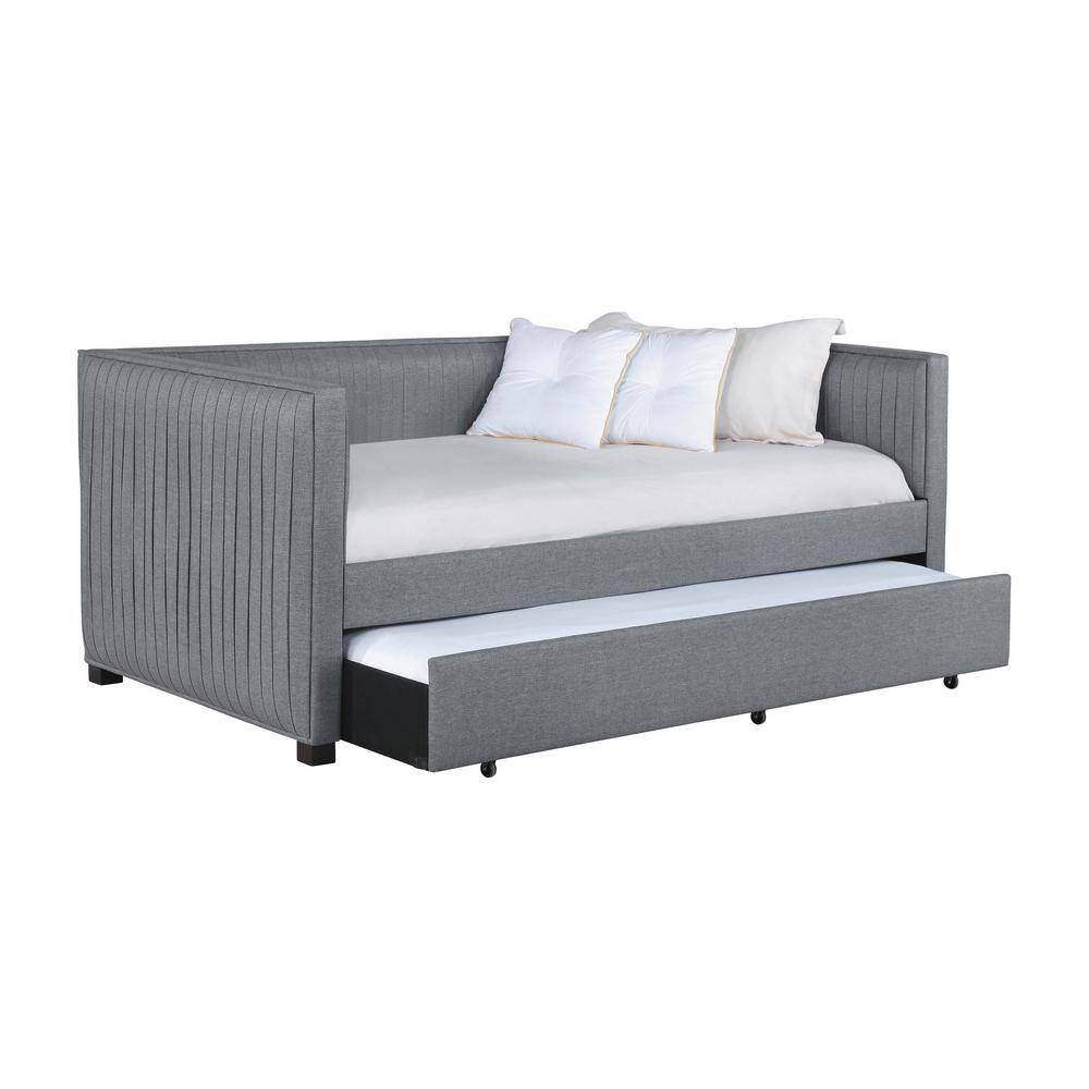 Coaster Home Furnishings Brodie Grey Upholstered Twin Daybed with ...
