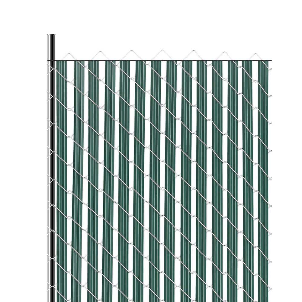 Laybus Black HDPE Composite Chain Link Fence Privacy Slats Single-Wall ...