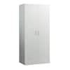 SAUDER Beginnings White 32.677 in. Wardrobe with Garment Rod and ...