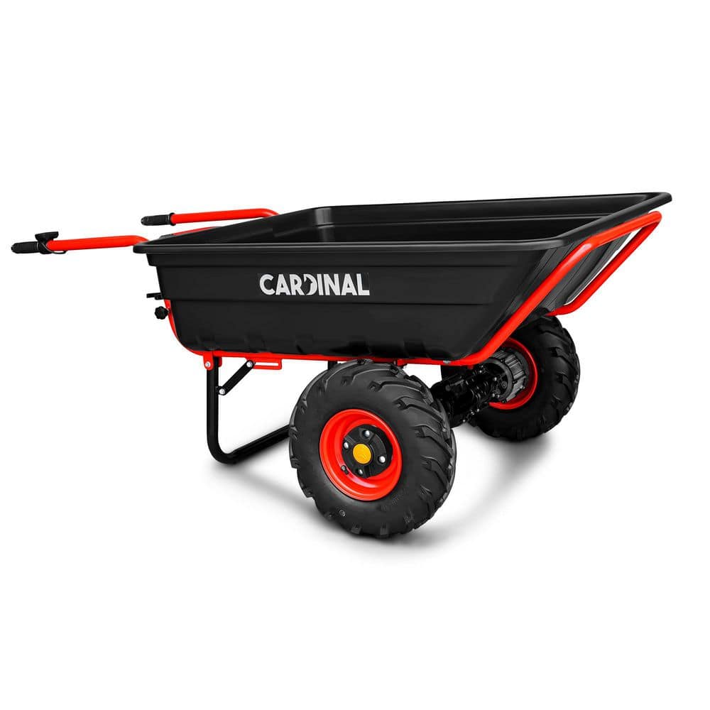 Cardinal Heavy Duty Electric Utility Cart 40V Battery-Powered Wheelbarrow 660-lb. Bucket ...