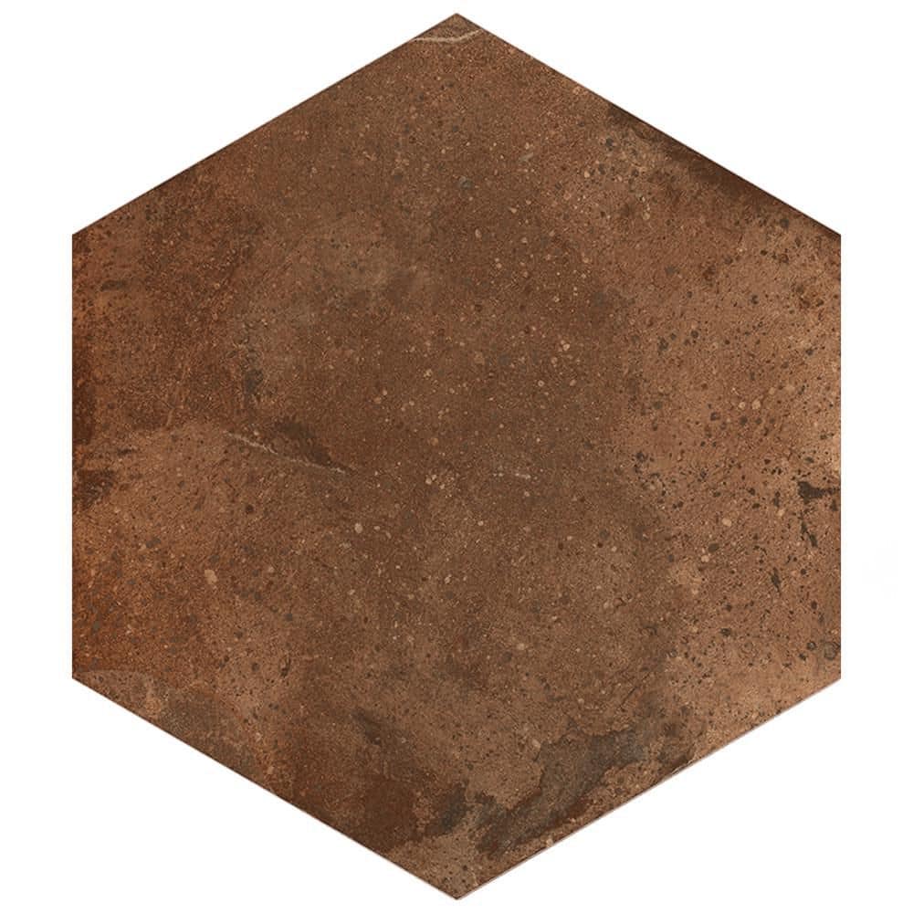 Merola Tile Archai Hex Bold 9 in. x 11 in. Porcelain Floor and Wall ...