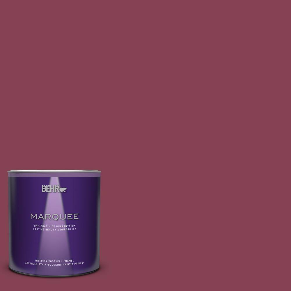 BEHR MARQUEE 1 qt. #M130-7 Sugar Beet Eggshell Enamel Interior Paint ...