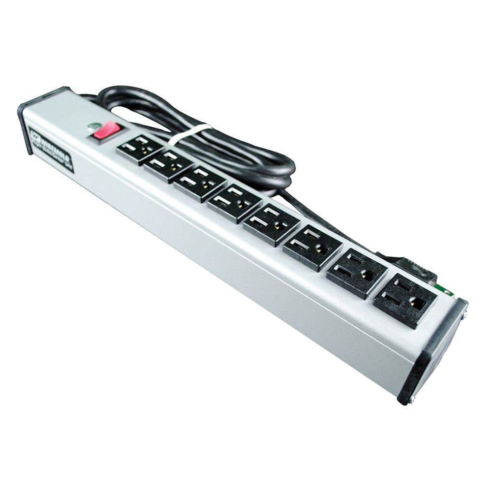 Legrand Wiremold 8-Outlet Compact Power Strip with Lighted On/Off ...