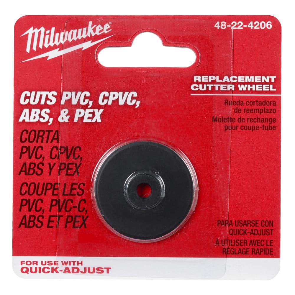 Milwaukee Cutter Wheel for PVC and PEX 48-22-4206 - The Home Depot