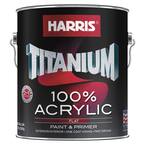 Harris Titanium 1 gal. 100% Acrylic Flat White and Pastel Interior ...