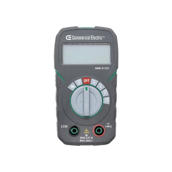 Commercial Electric Pocket Size True RMS Digital Multi-Meter DMM-8132 ...