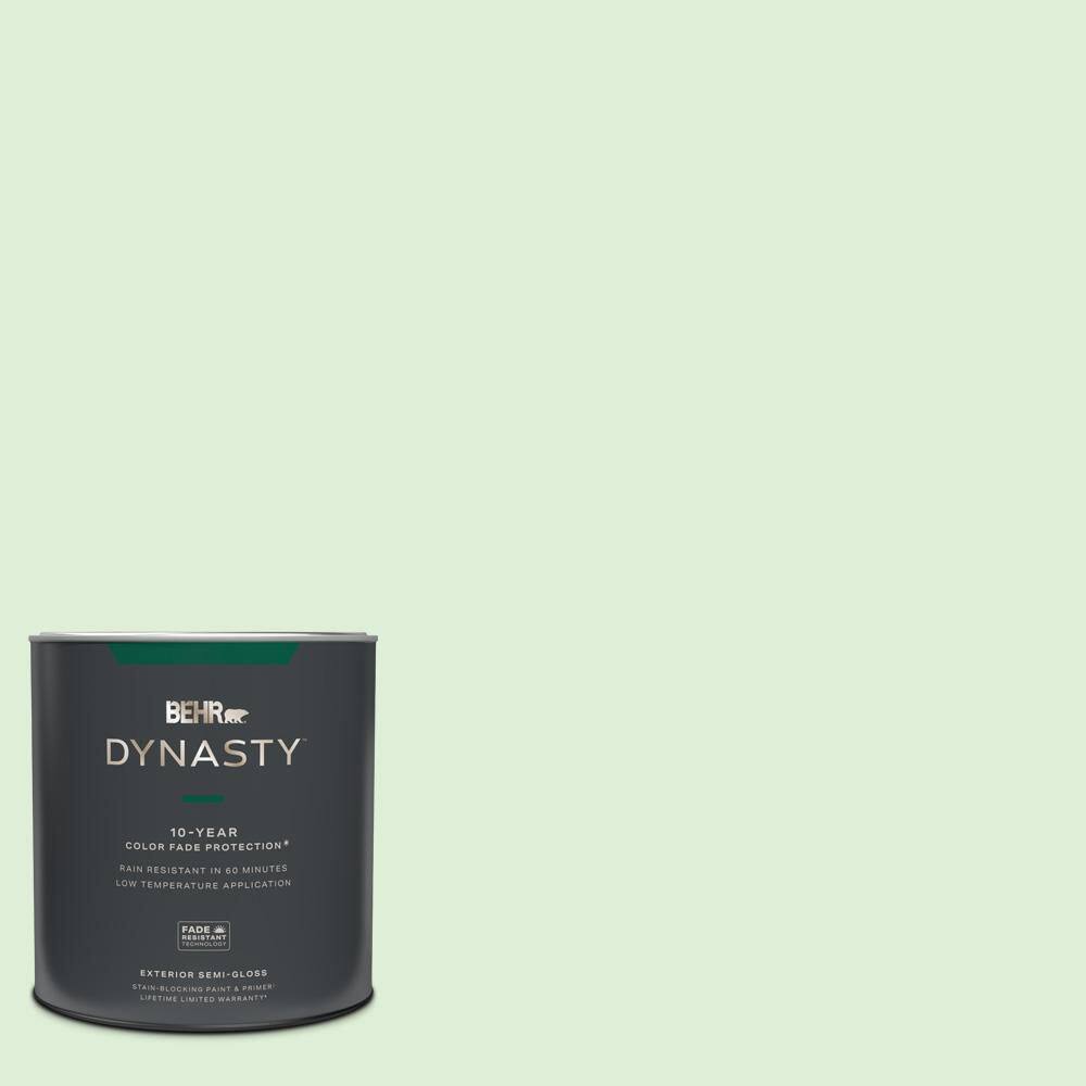 BEHR DYNASTY 1 qt. #440C-2 Cucumber Crush Semi-Gloss Exterior Stain ...