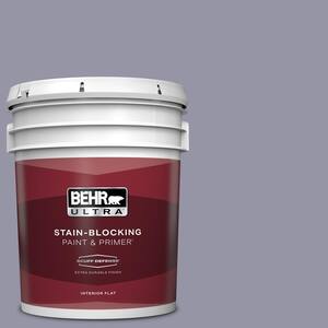 BEHR ULTRA 1 qt. #640F-5 Ash Violet Extra Durable Satin Enamel Interior ...
