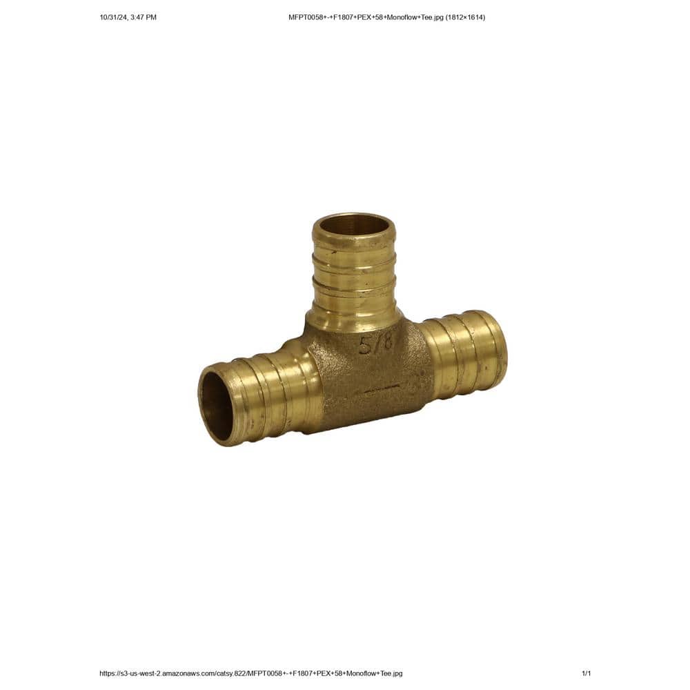 PLUMBFLEX 1 in. Heavy Duty Brass Hot Water Angle Radiator Valve FIP x ...