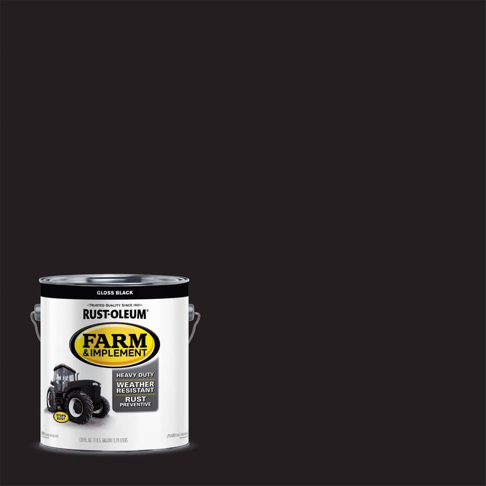 Rust-Oleum 1 gal. Farm Equipment Gloss Black Enamel Paint 280165 - The ...