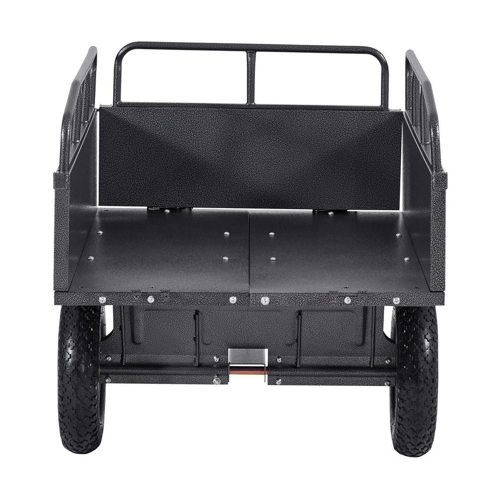 SVOPES Dump Cart, 10 cu. ft. Steel Garden Cart, 500 lbs. Capacity, 14 ...