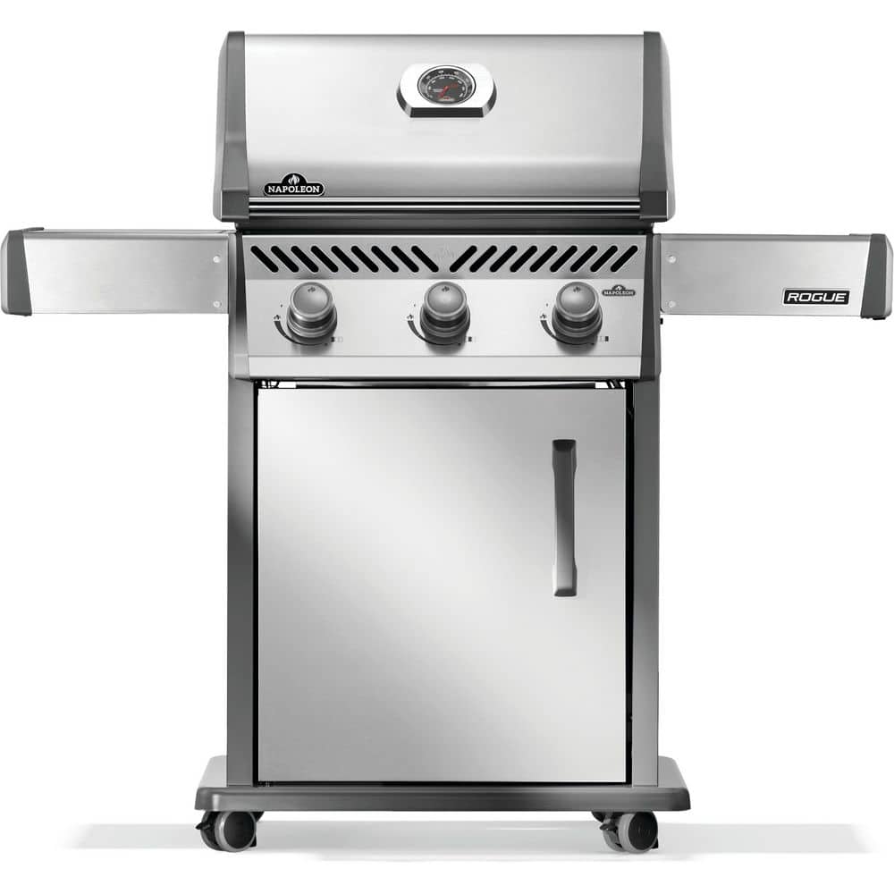 NAPOLEON Rogue 425 3-Burner Propane Gas Grill in Stainless Steel ...
