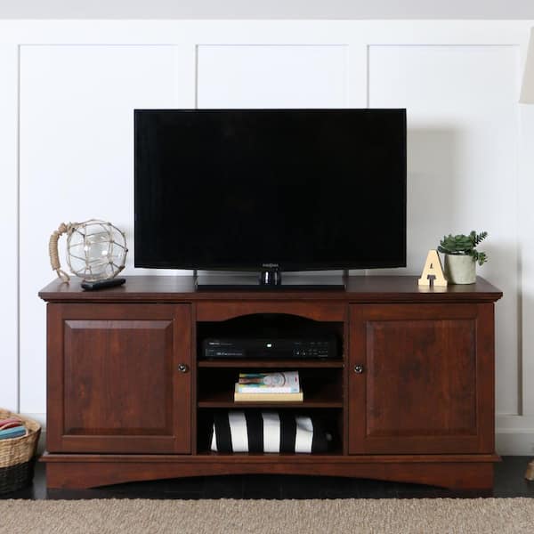 Walker Edison Furniture Company Jamestown 57 in. Traditional Brown ...