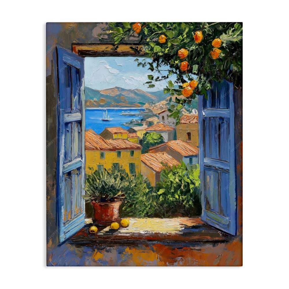 Stupell Industries Mediterranean Window View by LSR Design Studio ...