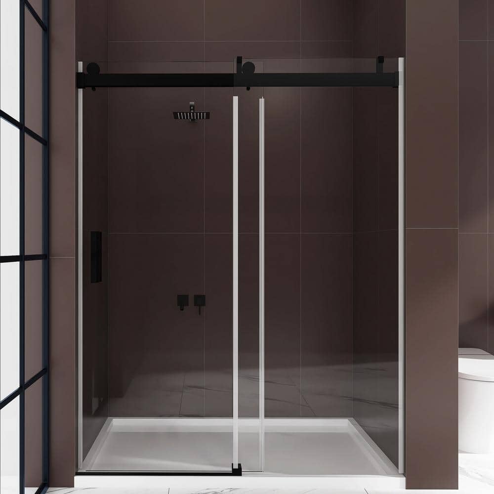 Staykiwi 60 in. W x 76 in. H Single Sliding Frameless Shower Door in ...