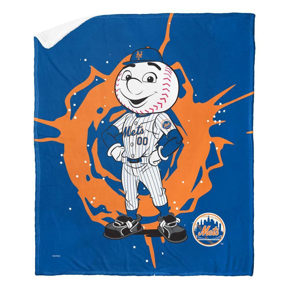 THE NORTHWEST GROUP MLB Mascots Mets Silk Touch Sherpa Multicolor Throw ...
