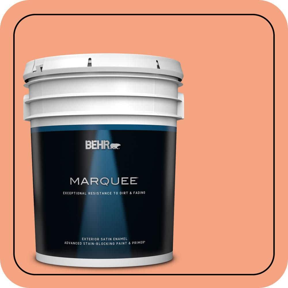 BEHR MARQUEE 5 gal. #P190-4 Siren Satin Enamel Exterior Paint & Primer ...
