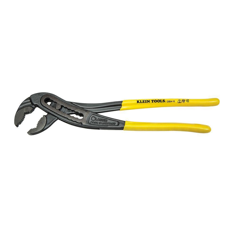 Klein Tools 10 in. Classic Klaw Pump Pliers D504 10 The Home Depot