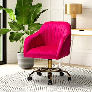JAYDEN CREATION Jacinda Modern Tan Velvet Swivel and Adjustable Task ...