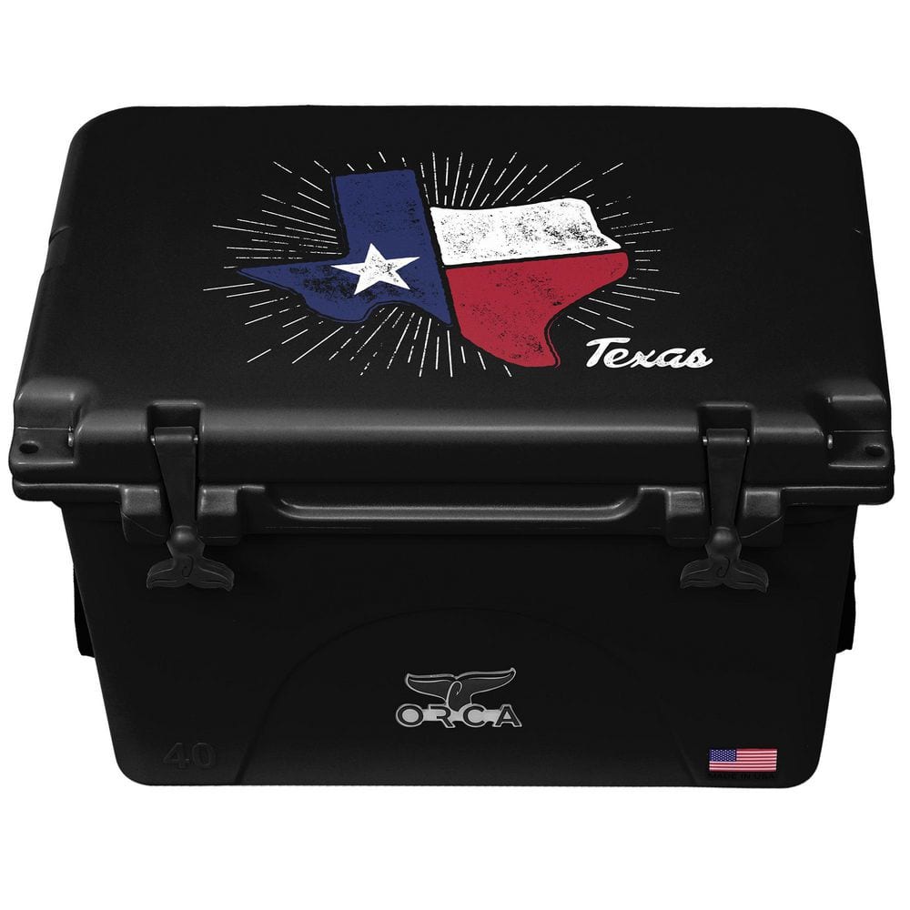 ORCA 40 QT Black Texas Cooler C040SPTX - The Home Depot