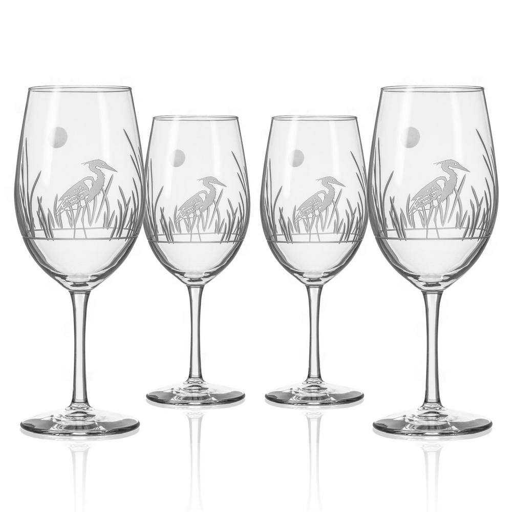 Rolf Glass Heron 18 oz. All Purpose Wine Glasses - Set of 4 219264-S/4 ...