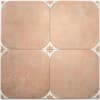 Apollo Tile Citadel 17.42 in. x 17.42 in. Matte Brown Porcelain Large ...
