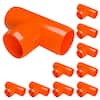 Formufit 1/2 in. Furniture Grade PVC Tee in Orange (10-Pack) F012TEE-OR ...