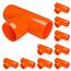 Formufit 1 in. Furniture Grade PVC Tee in Orange (4-Pack) F001TEE-OR-4 ...