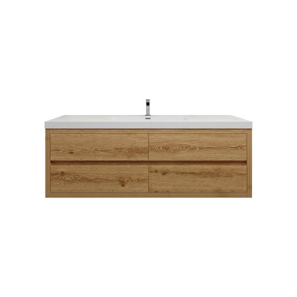 BV Better Vanity Louis 59 in. W x 20 in. D x 22 in. H Single Sink ...
