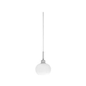 Albany 60-Watt 1-Light Brushed Nickel Pendant Mini Pendant Light White ...