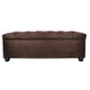 MJL Furniture Designs Sean Obsession Java Diamond Tufted Large Storage ...