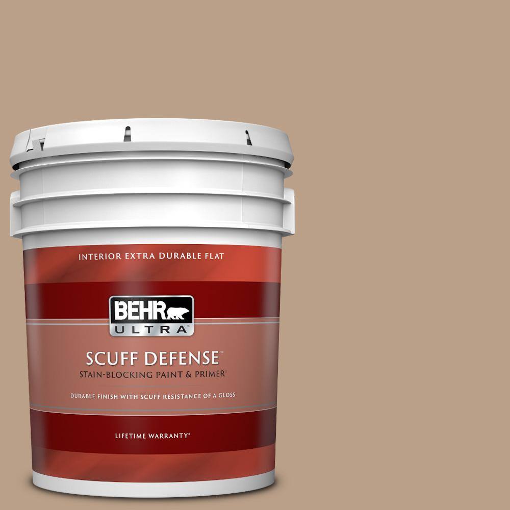 BEHR ULTRA 5 gal. #N240-4 Sierra Extra Durable Flat Interior Paint ...