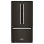 KitchenAid 25 cu. ft. French Door Refrigerator in PrintShield Black ...